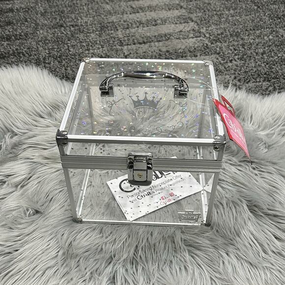 Caboodles | Bags | Caboodles Clear Acrylic With Stars Medium Train ...